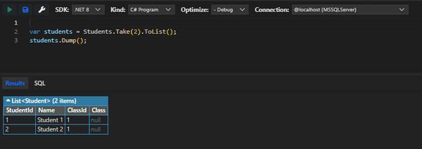 If you're a big fan of LINQPad's .Dump() , NetPad's version is pretty basic, but it gets the job ...